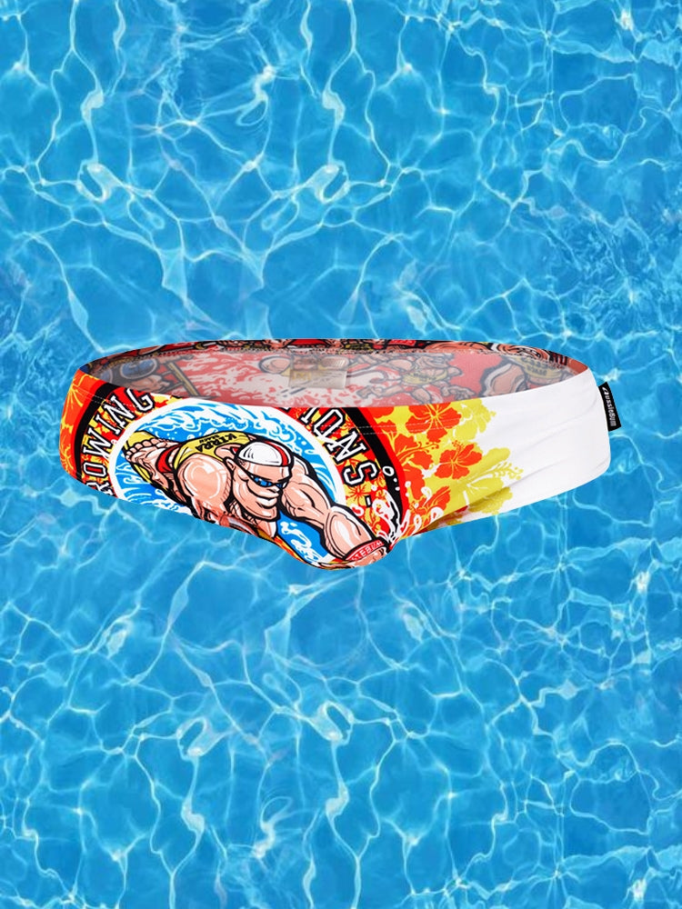 Men's Bold Prints Full Coverage Eco-Friendly Swim Trunks | Mr Saker