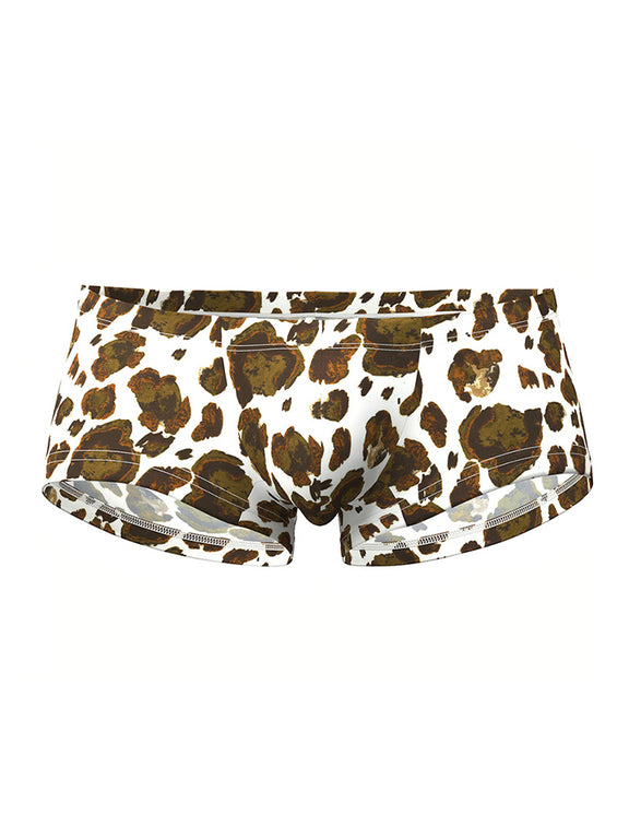 2 Pack Men's Ultra-Soft Leopard Print Enhancing Pouch Sexy Low-Rise ...