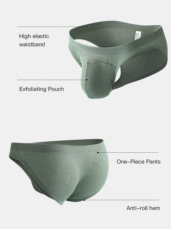 3 Pack Men's Sexy Threaded U-Shaped Briefs | MR SAKER – Mr Saker