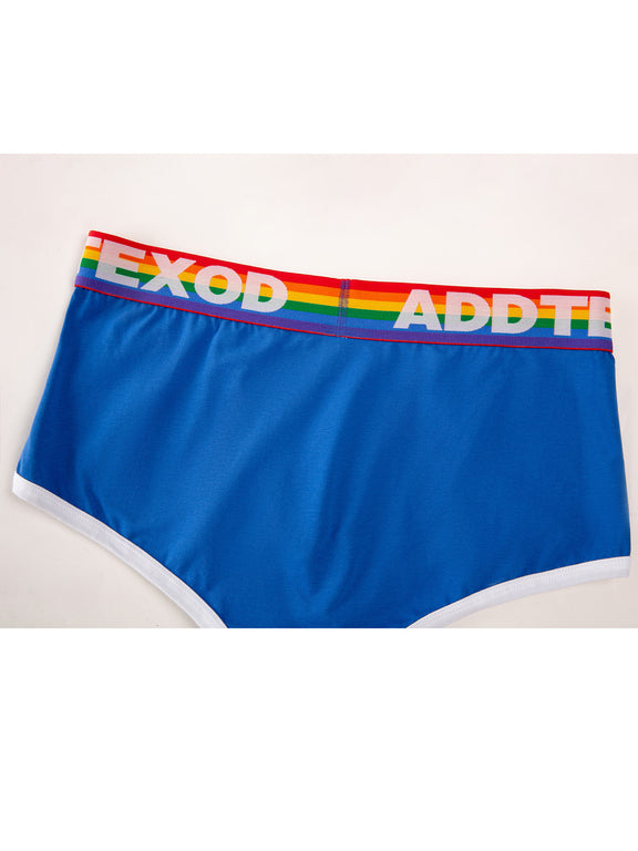 2 Pack Men’s Large Pouch Rainbow Trunks | Mr Saker