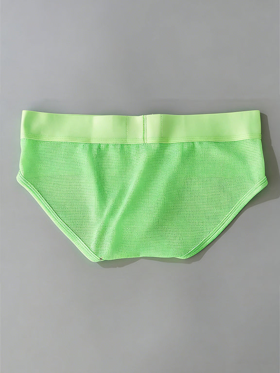 3 Pack Men's Single-Layer Sheer Ice Silk U-Pouch Low-Rise Briefs | MR ...