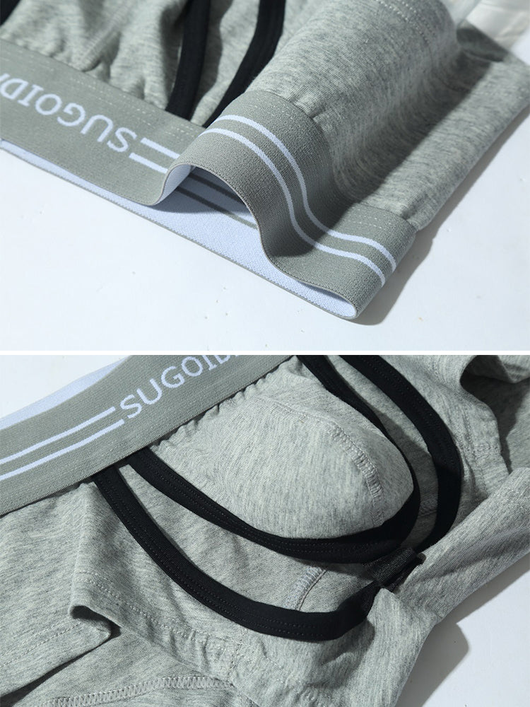 3 Pack Men’s Sexy Cutout Trunks with Lift-up Pouch | Mr Saker