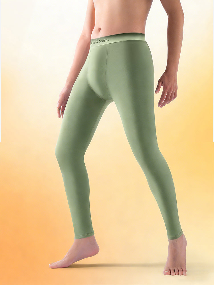 Men's Ultra-Soft Modal Sleep-Ready Essential Stretchy Thermal Bottoms ...