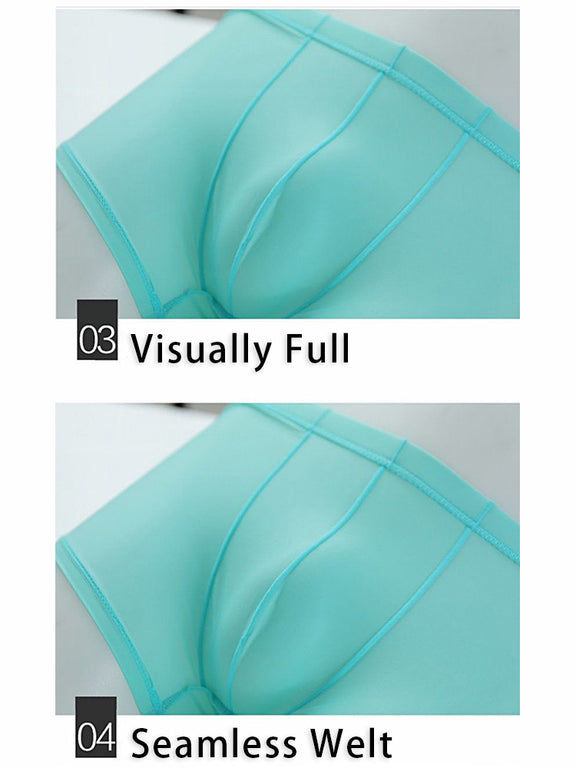 Thin Breathable Ice Silk U Convex Boxers for Men | Mr Saker