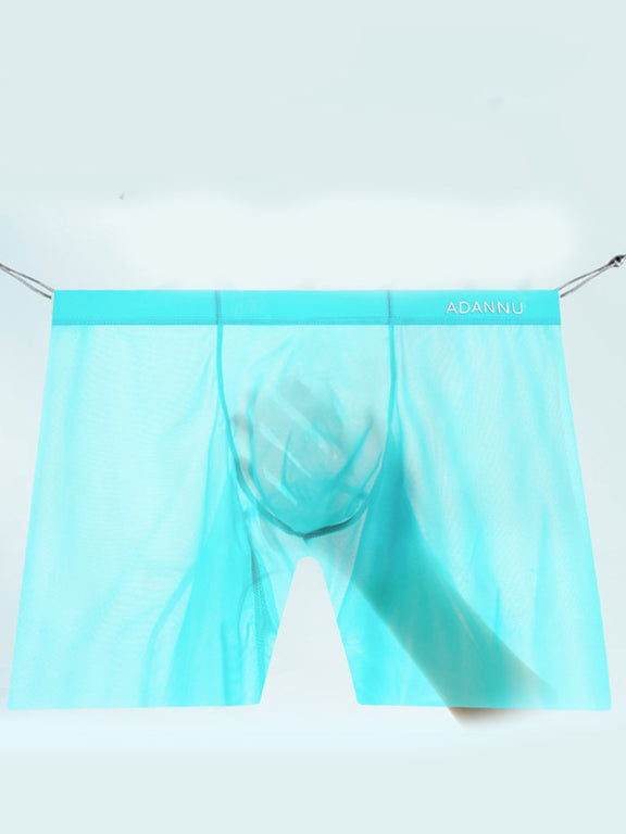 2 Pack Ultra-Thin Breathable Semi-Transparent Pouch Boxers Briefs ...