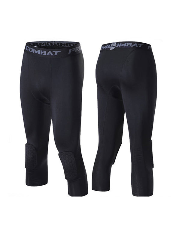 Men's High-Elasticity Impact Protection Hex Knee Guard Activewear ...