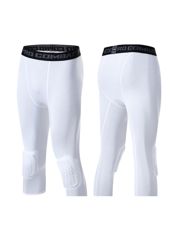 Men's High-Elasticity Impact Protection Hex Knee Guard Activewear ...