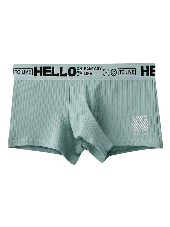 Men’s Separate Pouch Cotton Trunks With Fly Front | Mr Saker