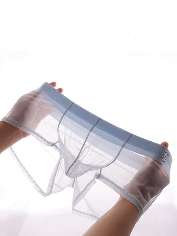 Men’s Sheer Mesh Trunks with U-Shaped Support Pouch | MR SAKER – Mr Saker