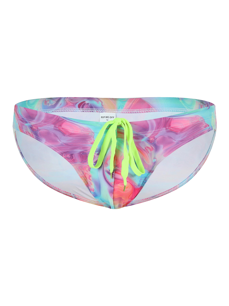 Men’s Colorful Low-rise Briefs With Drawstring | Mr Saker