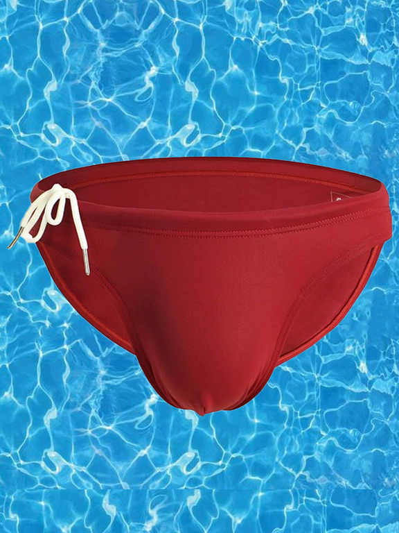 Men's Sexy Low-rise Swim Briefs with Drawstring | Mr Saker