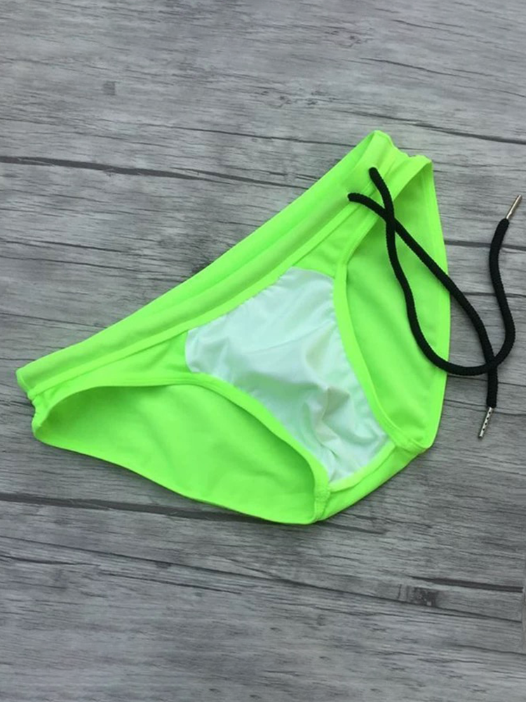 Men's Sexy Low-rise Swim Briefs with Drawstring | Mr Saker