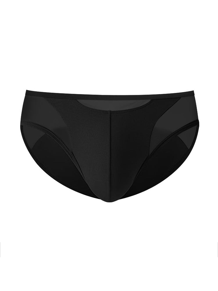 2 Pack Men's Ultra-Soft Modal Sheer Single-Layer Low-Rise Briefs | Mr Saker