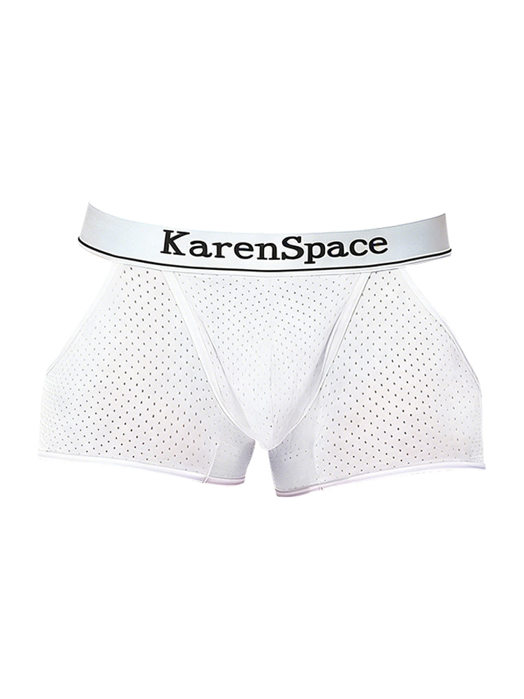 2 Pack Men's Low-Rise Side Vent & Cut-Out Design Breathable Mesh Trunks ...