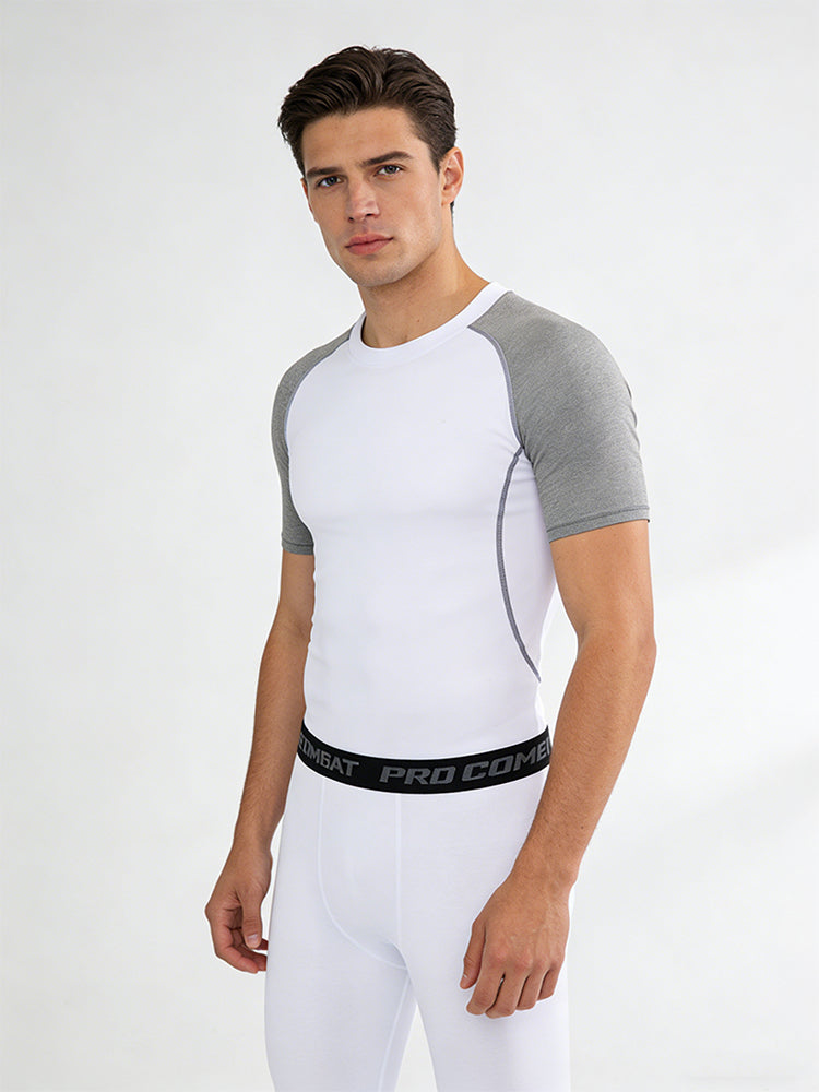 Men's Quick-Dry Fabric Sporty Cut Snug Fit Cooling Airflow Activewear ...