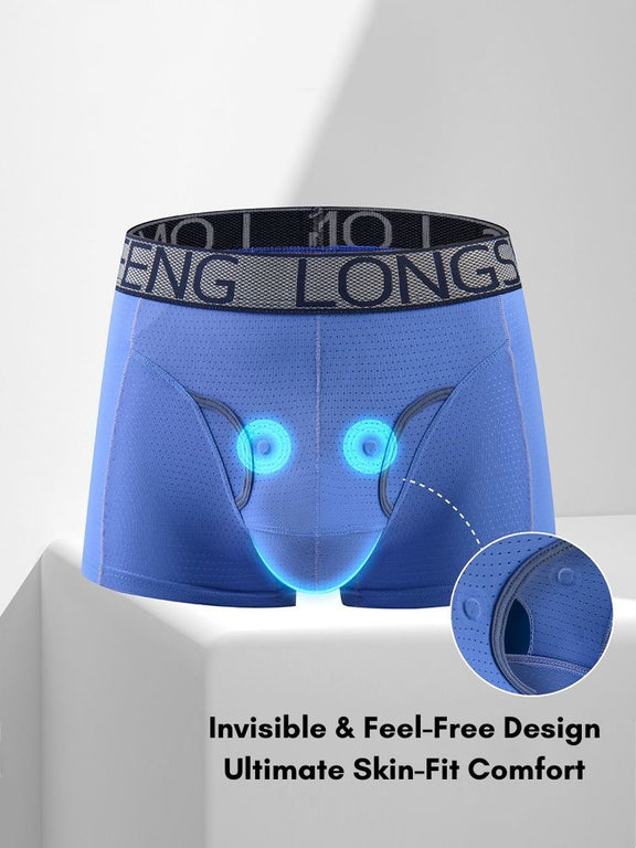 2 Pack Men's Anatomical Support Pouch Antibacterial & Breathable Trunks ...