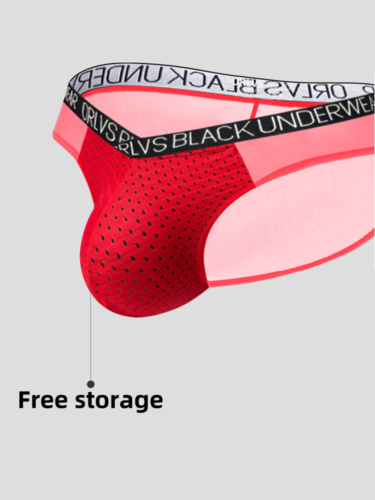Breathable Low Waist U-Convex Semi-Transparent Men's Briefs | MR SAKER ...
