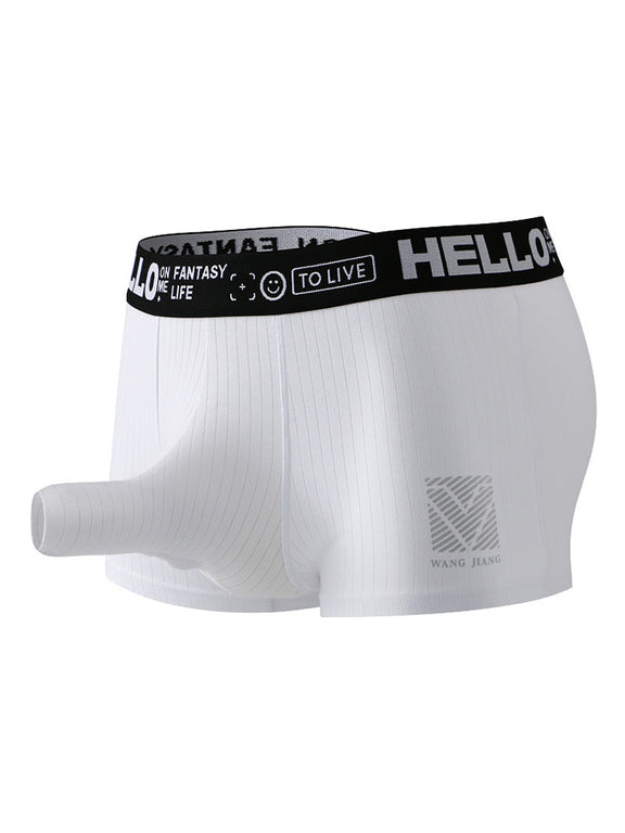 Men’s Separate Pouch Cotton Trunks With Fly Front | Mr Saker