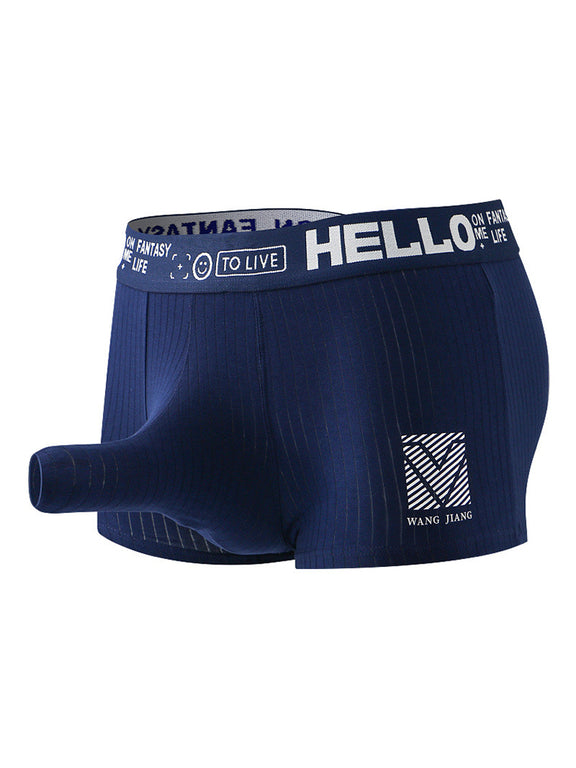 Men’s Separate Pouch Cotton Trunks With Fly Front | Mr Saker