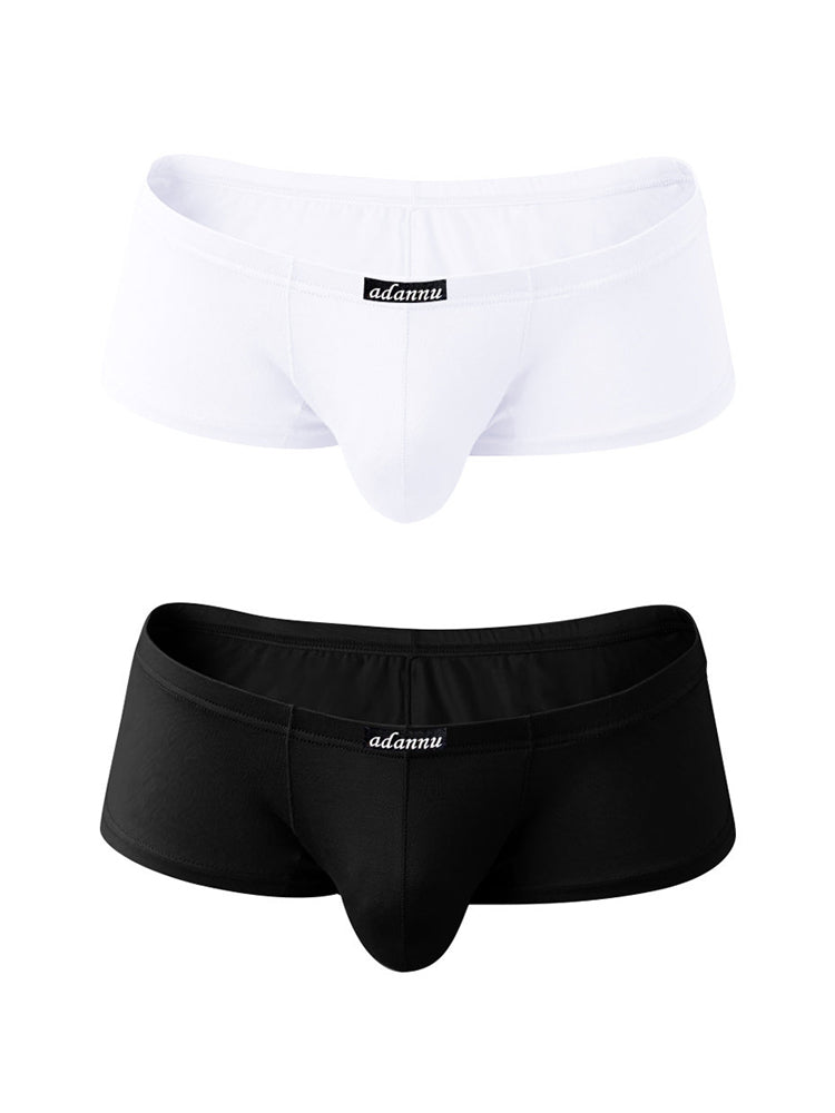 2 Pack Men's Sexy Low-rise Roomy Pouch Trunks | Mr Saker