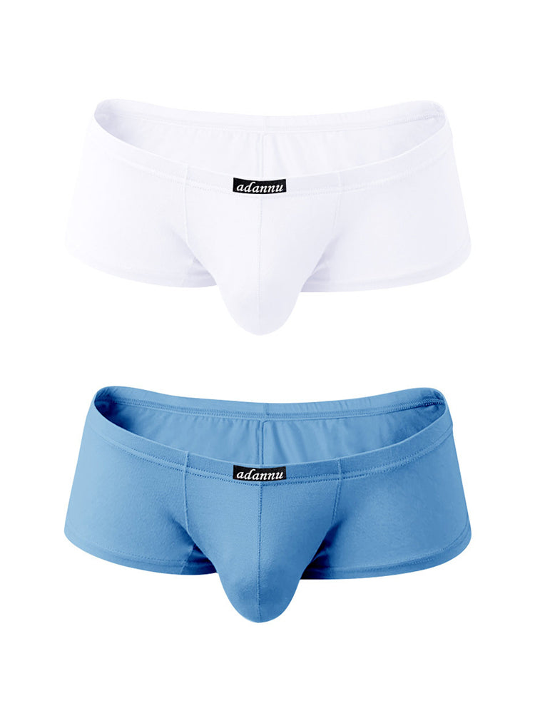 2 Pack Men's Sexy Low-rise Roomy Pouch Trunks | Mr Saker
