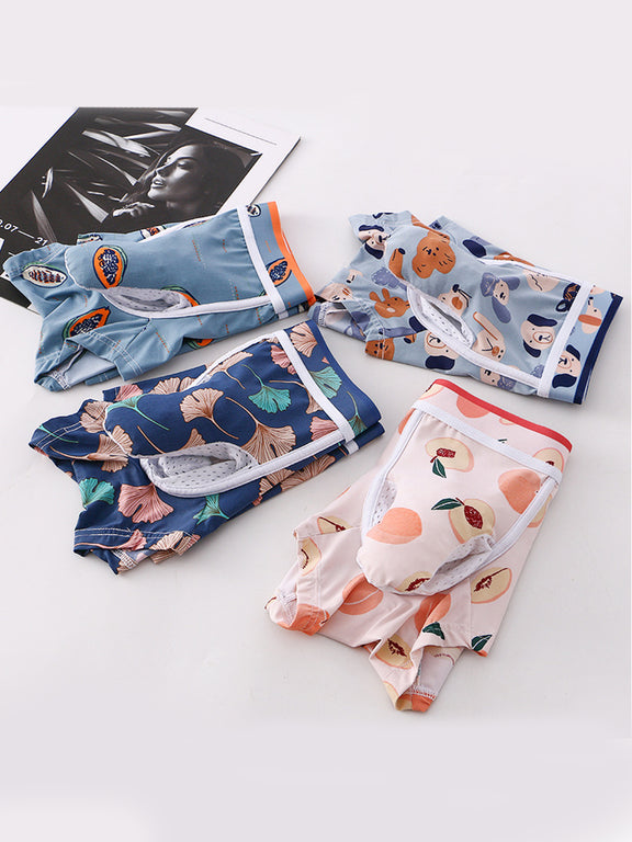 3 Pack Men's Ice Silk Trunks with Separated Pouch Design | MR SAKER ...