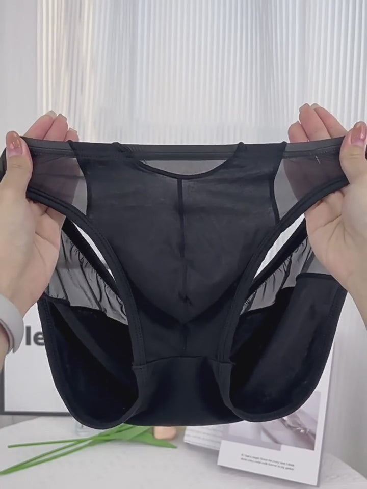 2 Pack Men's Ultra-Soft Modal Sheer Single-Layer Low-Rise Briefs | Mr Saker