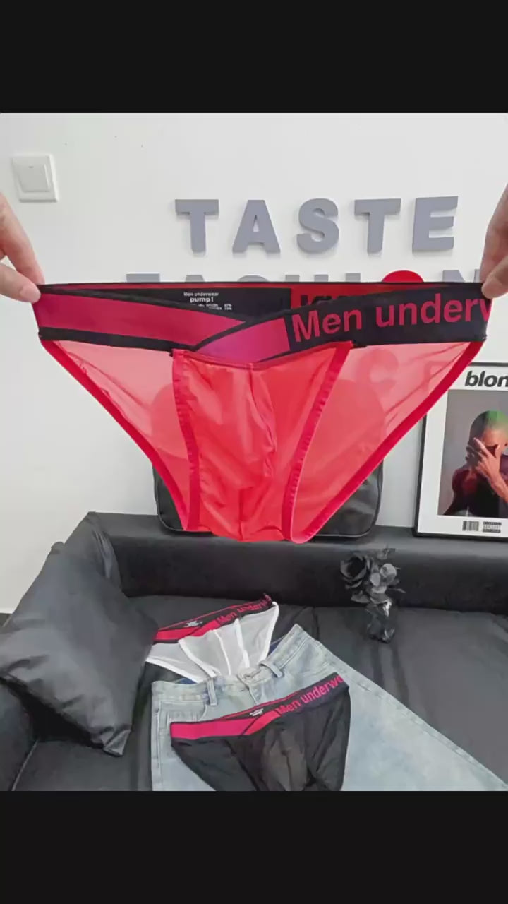 2 Pack Men's Large Pouch Semi-Transparent Sexy Bikini | MR SAKER – Mr Saker