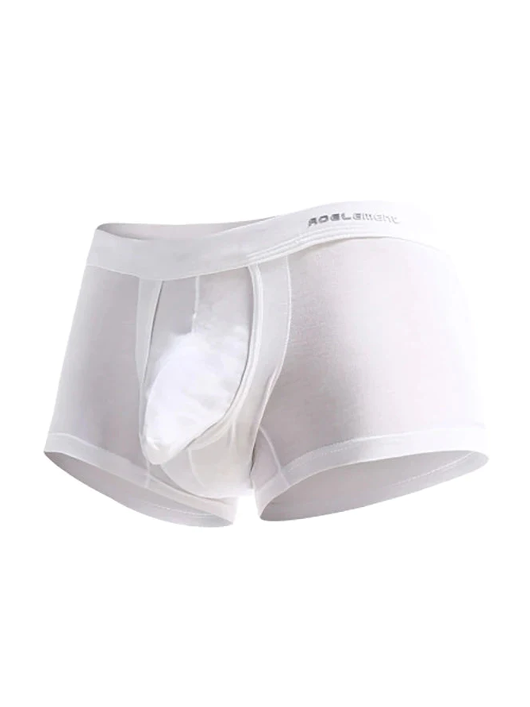 Men's Double Pouch Underwear Separate Pouch Modal Trunks | Mr Saker