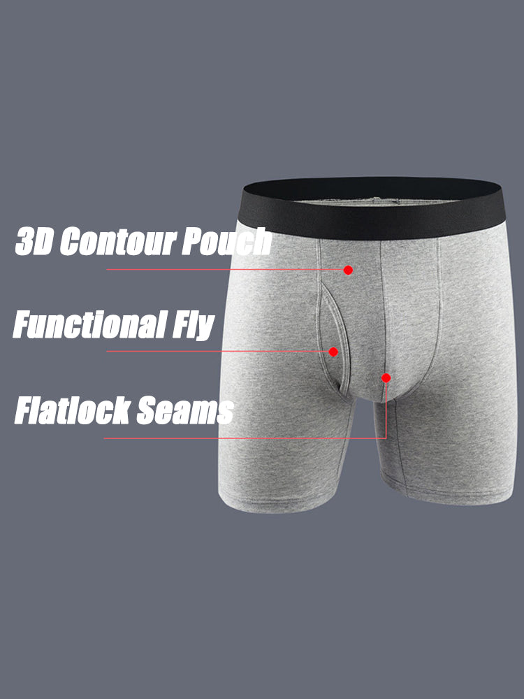 Multi-pack Men's Prevent Thighs Chafing Boxer Briefs | Mr Saker