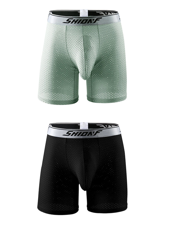 2 Pack Men’s Mesh Separate Pouch Boxers Briefs | Mr Saker
