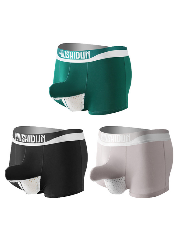 3 Pack Comfy Cotton Dual Pouch Men's Underwear | Mr Saker