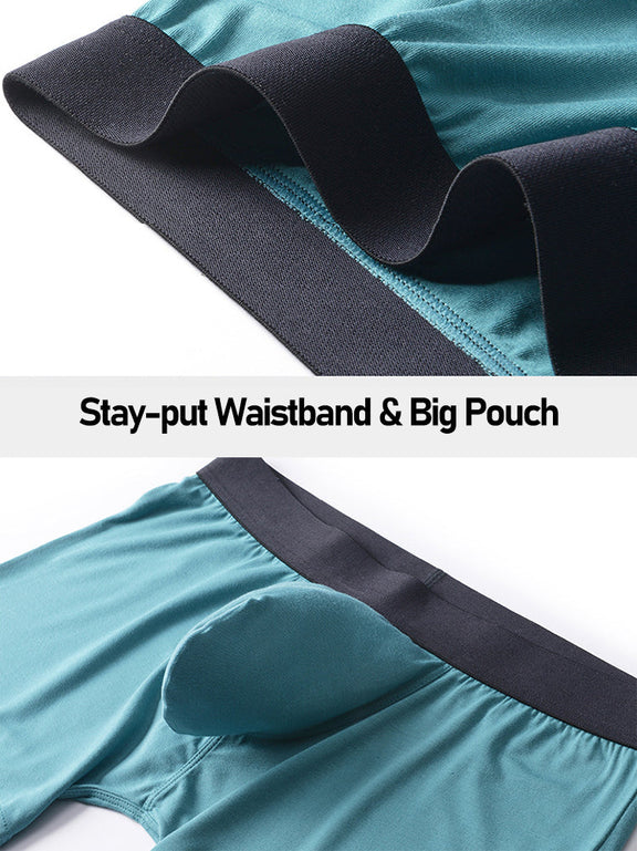 Men's Separate Big Pouch Long Boxer Briefs | Mr Saker