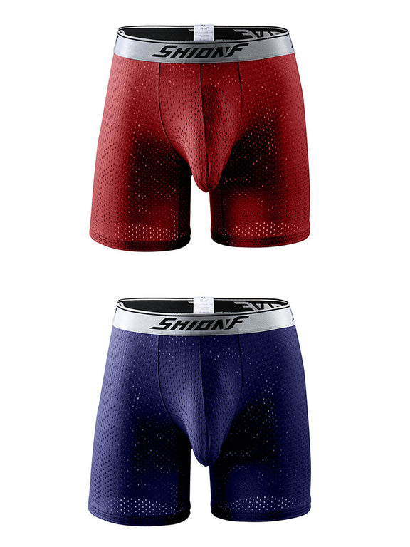 2 Pack Men’s Mesh Separate Pouch Boxers Briefs | Mr Saker