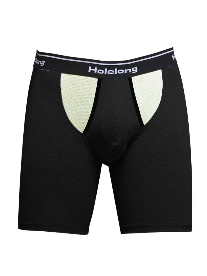 Dual Pouch Men's Long Legs Sports Boxer Briefs | Mr Saker